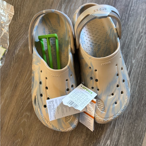 CROCS | Shoes | Mens Crocs Classic Clog Gray And Blue Marble Sz 1 ...